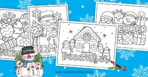 December Coloring Pages (Free PDF Printables) - Simply Love Coloring