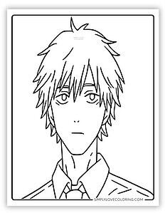 Chainsaw Man Coloring Pages (Free PDF Printables) - Simply Love Coloring