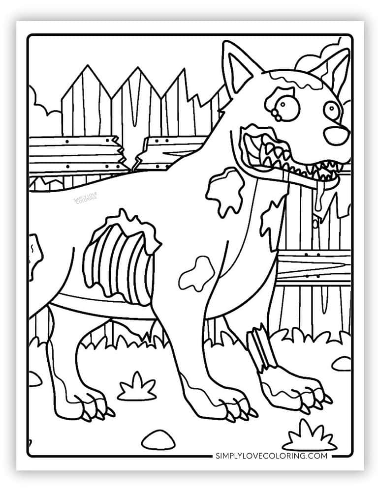 Zombie Coloring Pages (Free PDF Printables) - Simply Love Coloring