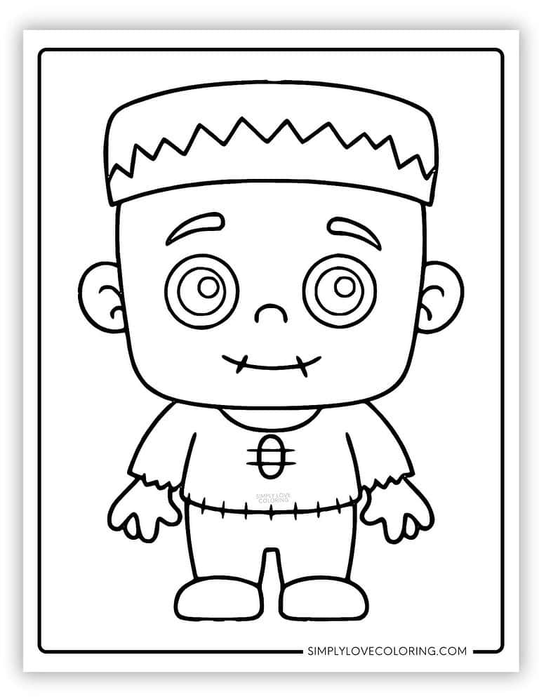 Frankenstein Coloring Pages (Free PDF Printables) - Simply Love Coloring