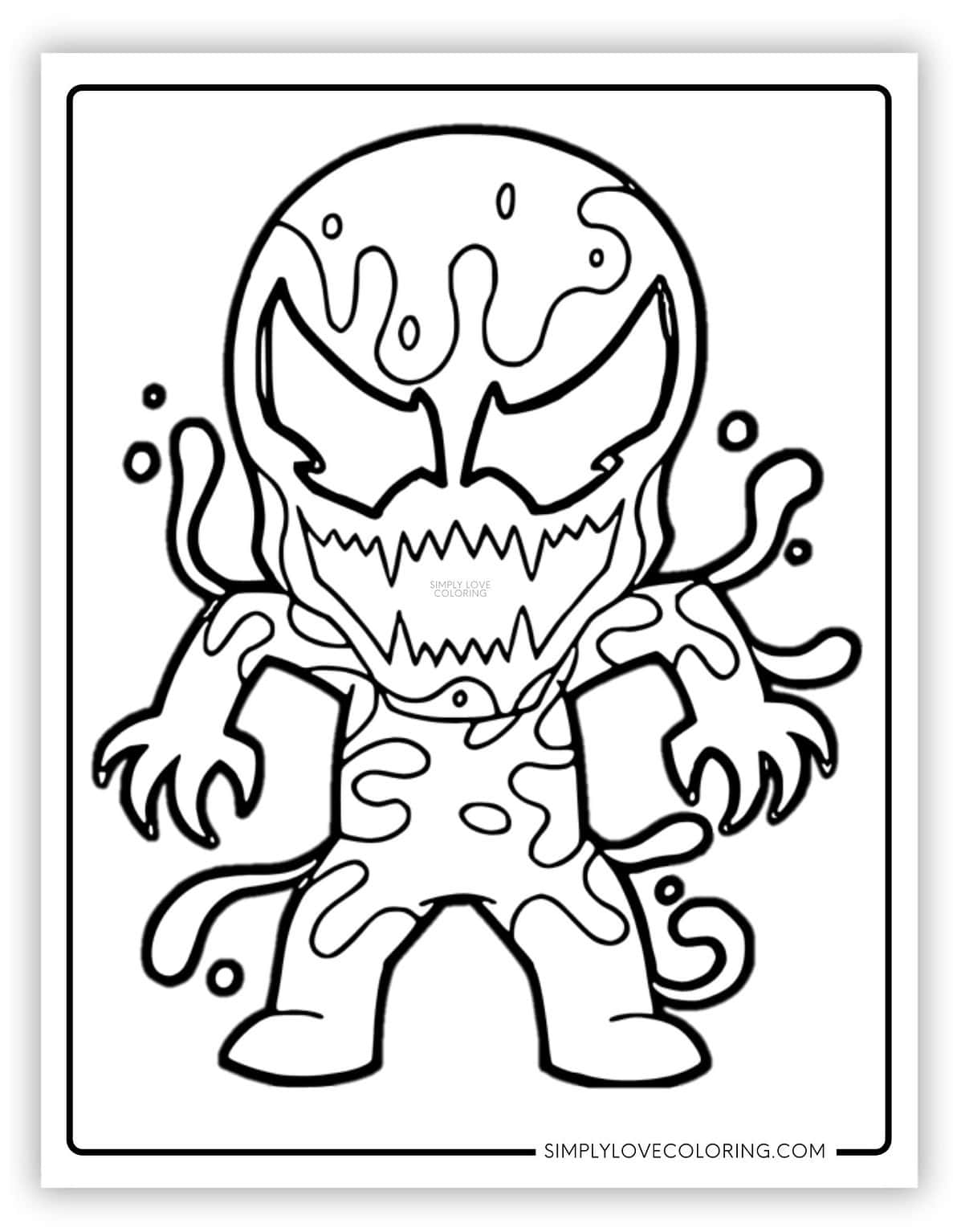 Carnage Coloring Pages (Free PDF Printables) - Simply Love Coloring
