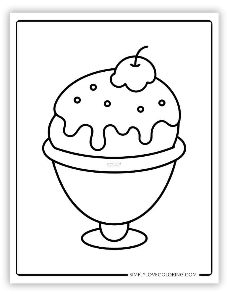 Ice Cream Coloring Pages (Free PDF Printables) - Simply Love Coloring