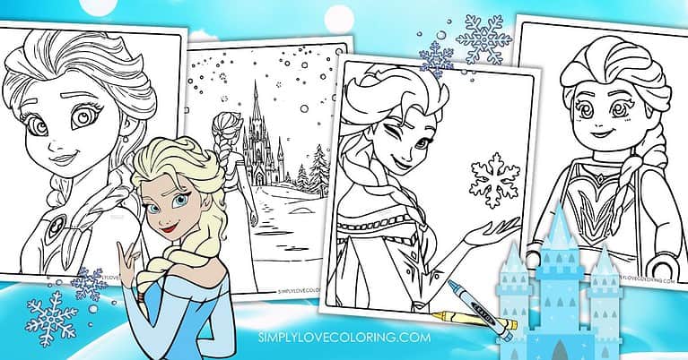 Elsa Coloring Pages (Free PDF Printables) - Simply Love Coloring