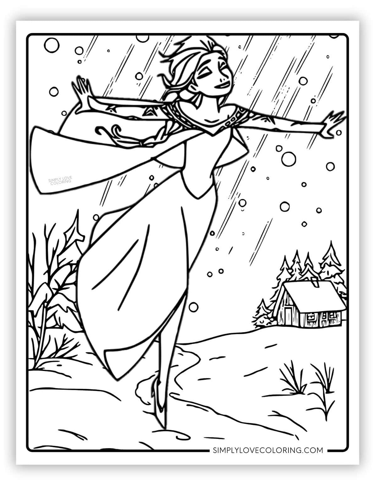 Elsa Coloring Pages (Free PDF Printables) - Simply Love Coloring
