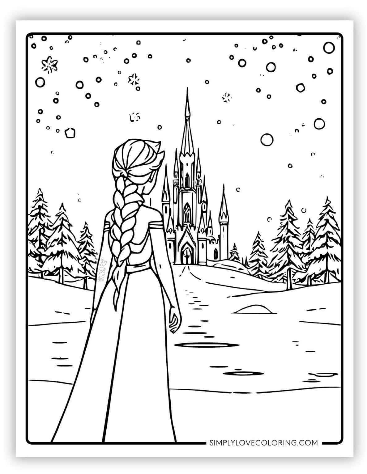 Elsa Coloring Pages (Free PDF Printables) - Simply Love Coloring