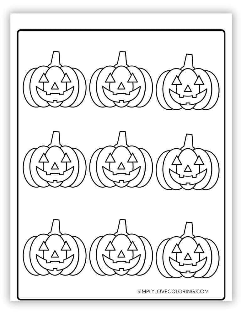 Pumpkin Templates (Free PDF Printables) - Simply Love Coloring