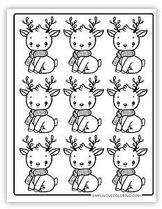 Reindeer Templates (Free PDF Printables) - Simply Love Coloring