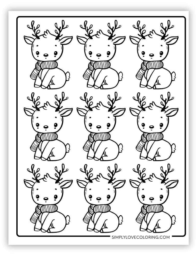 Reindeer Templates (Free PDF Printables) - Simply Love Coloring