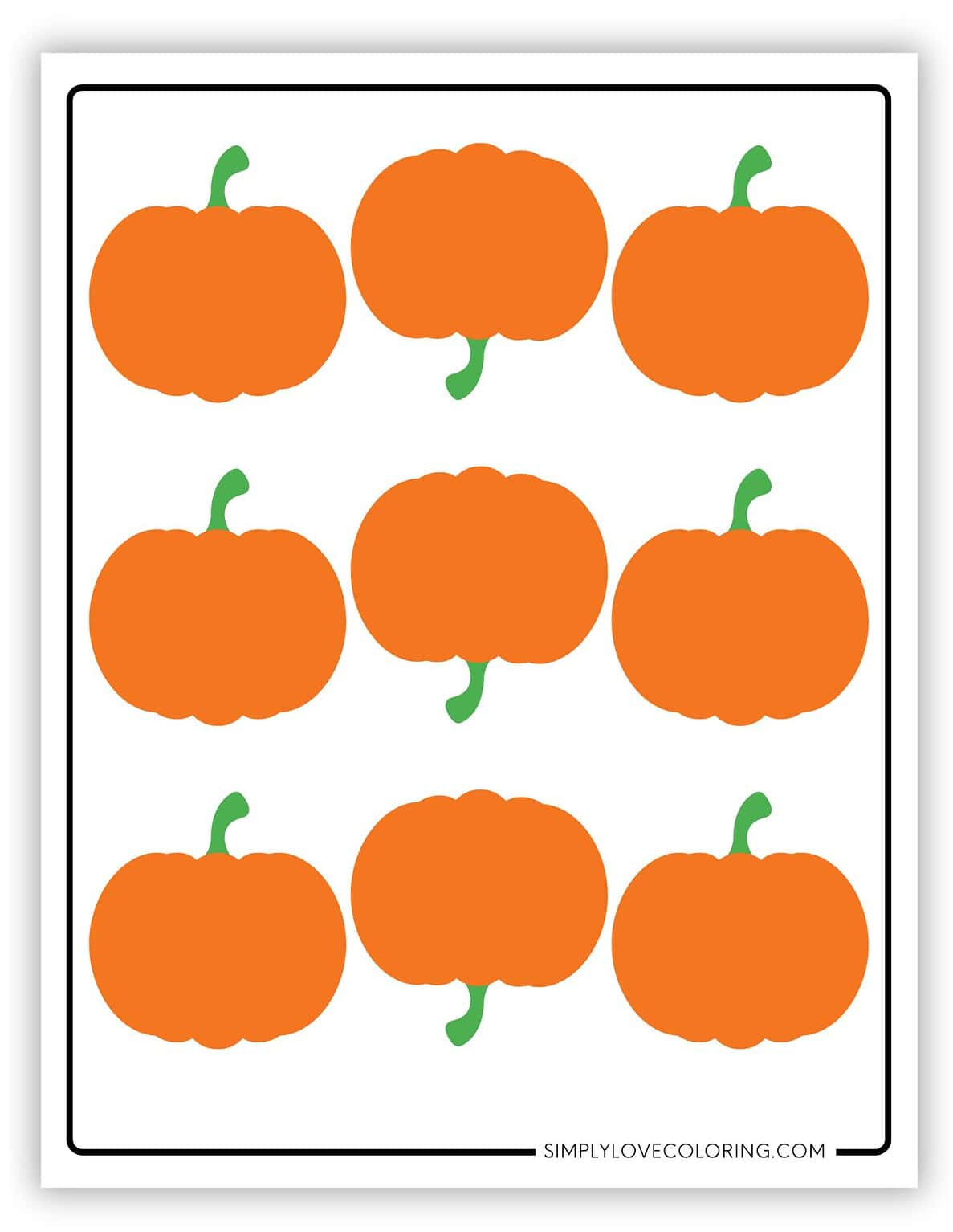Pumpkin Templates (Free PDF Printables) - Simply Love Coloring