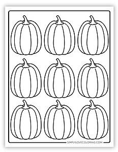 Pumpkin Templates (Free PDF Printables) - Simply Love Coloring