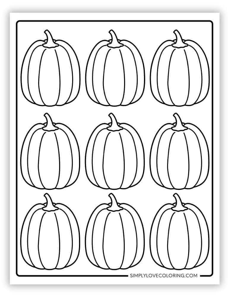 Pumpkin Templates (Free PDF Printables) - Simply Love Coloring