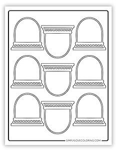 Snow Globe Templates (Free PDF Printables) - Simply Love Coloring