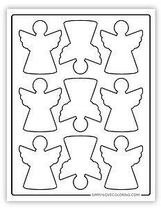 Angel Templates (Free PDF Printables) - Simply Love Coloring