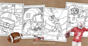 Fun Football Coloring Pages (Free PDF Printables) - Simply Love Coloring