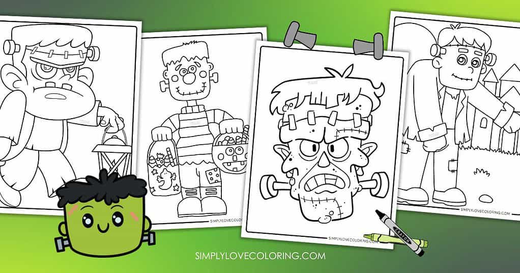 Frankenstein Coloring Pages (Free PDF Printables) - Simply Love Coloring