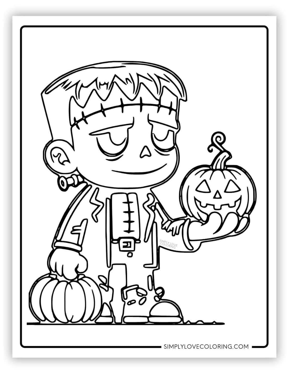 Frankenstein Coloring Pages (Free PDF Printables) - Simply Love Coloring