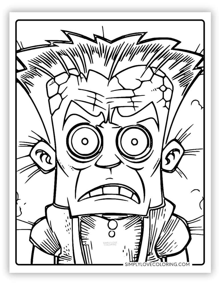 Frankenstein Coloring Pages (Free PDF Printables) - Simply Love Coloring