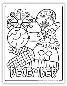 December Coloring Pages (Free PDF Printables) - Simply Love Coloring