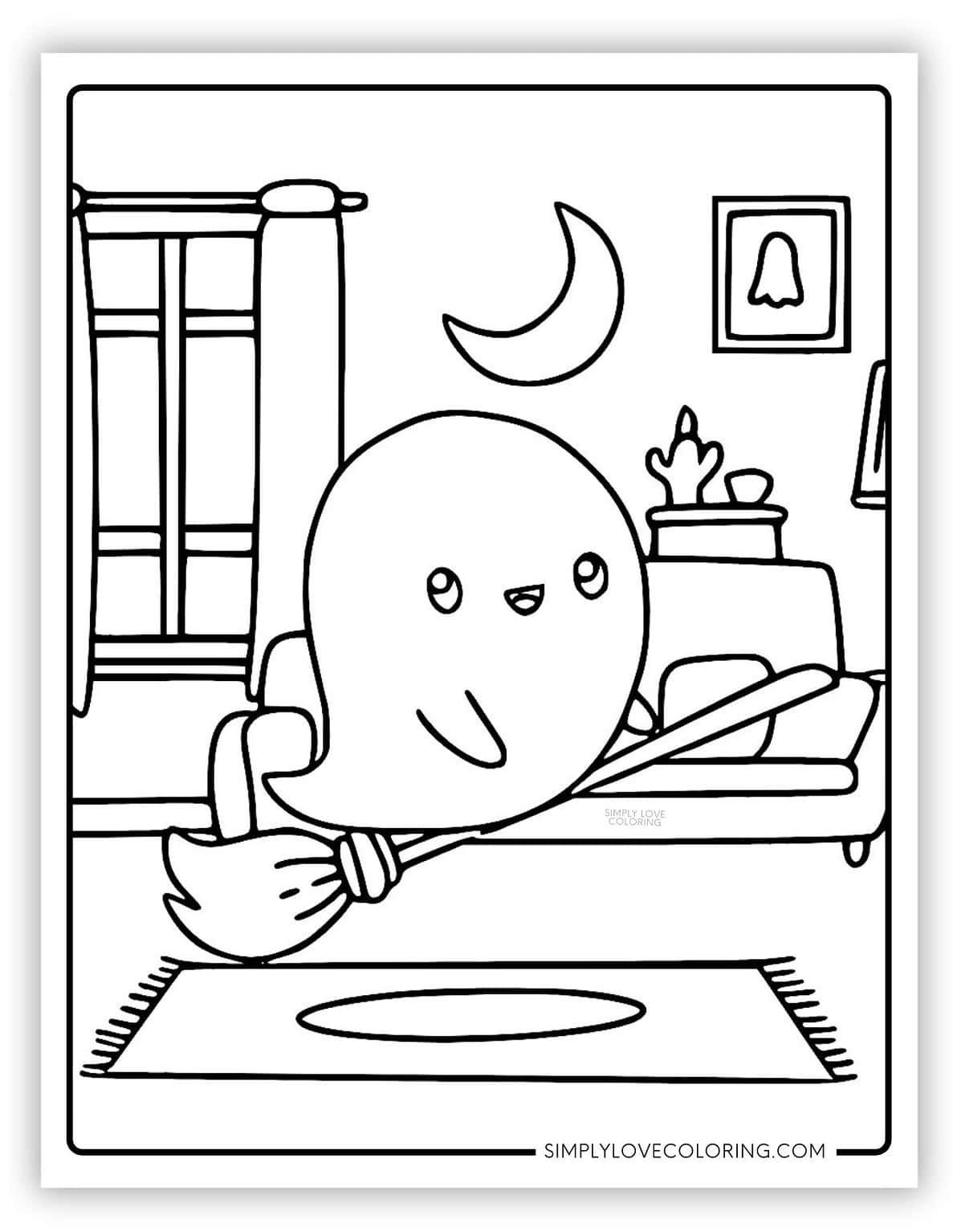 Ghost Coloring Pages (Free PDF Printables) - Simply Love Coloring