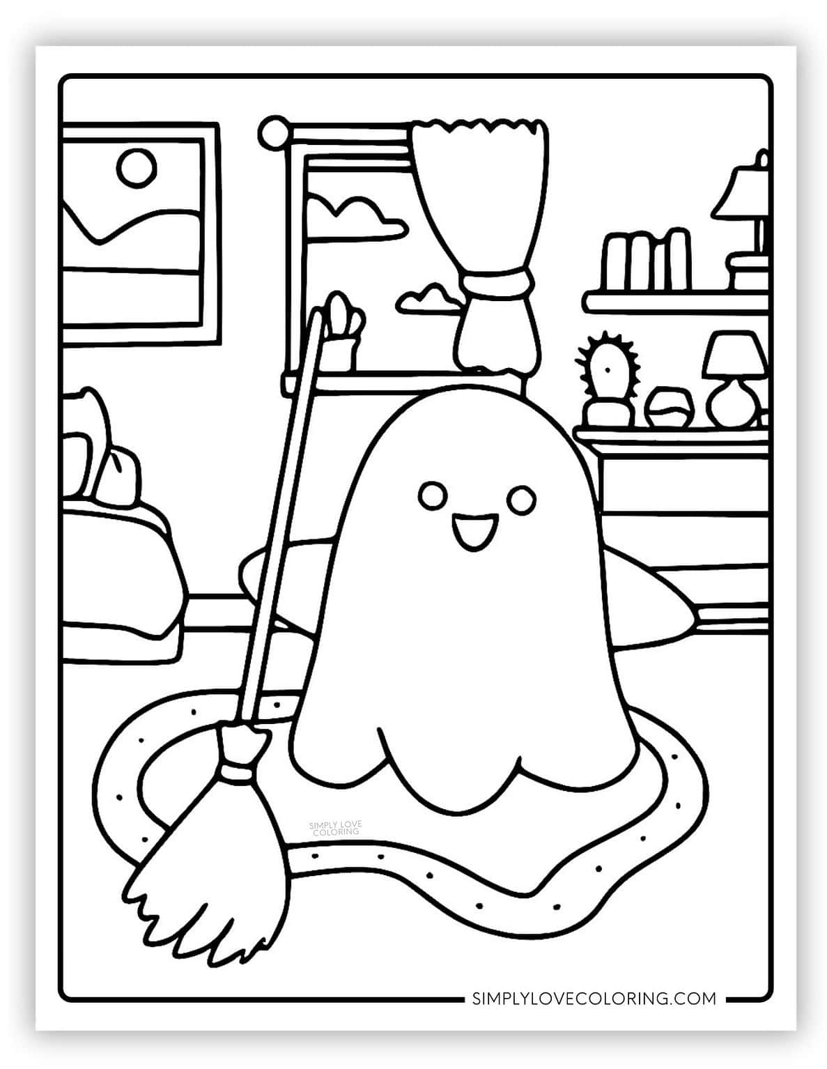 Ghost Coloring Pages (Free PDF Printables) - Simply Love Coloring