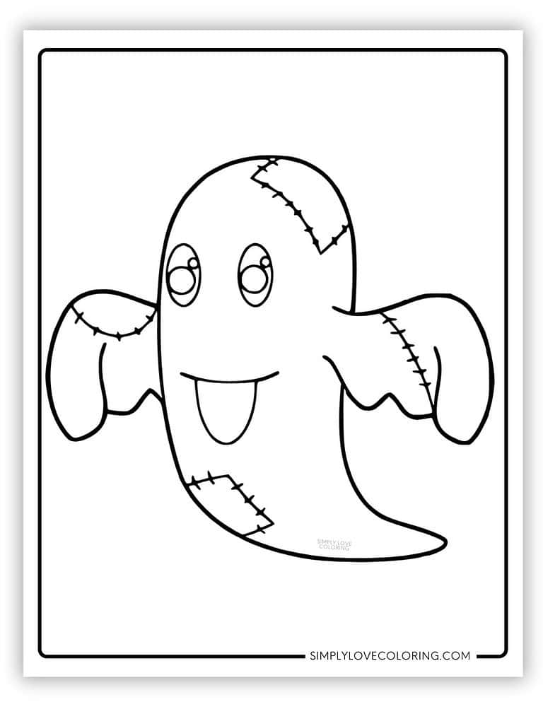Ghost Coloring Pages (Free PDF Printables) - Simply Love Coloring
