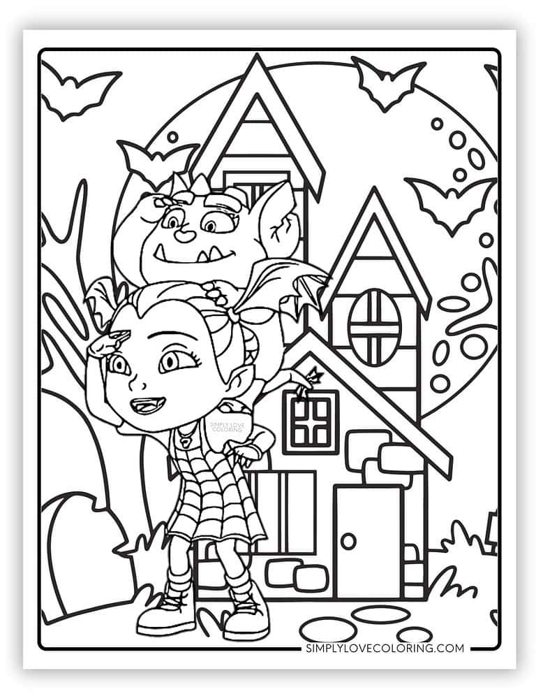 Vampirina Coloring Pages (Free PDF Printables) - Simply Love Coloring