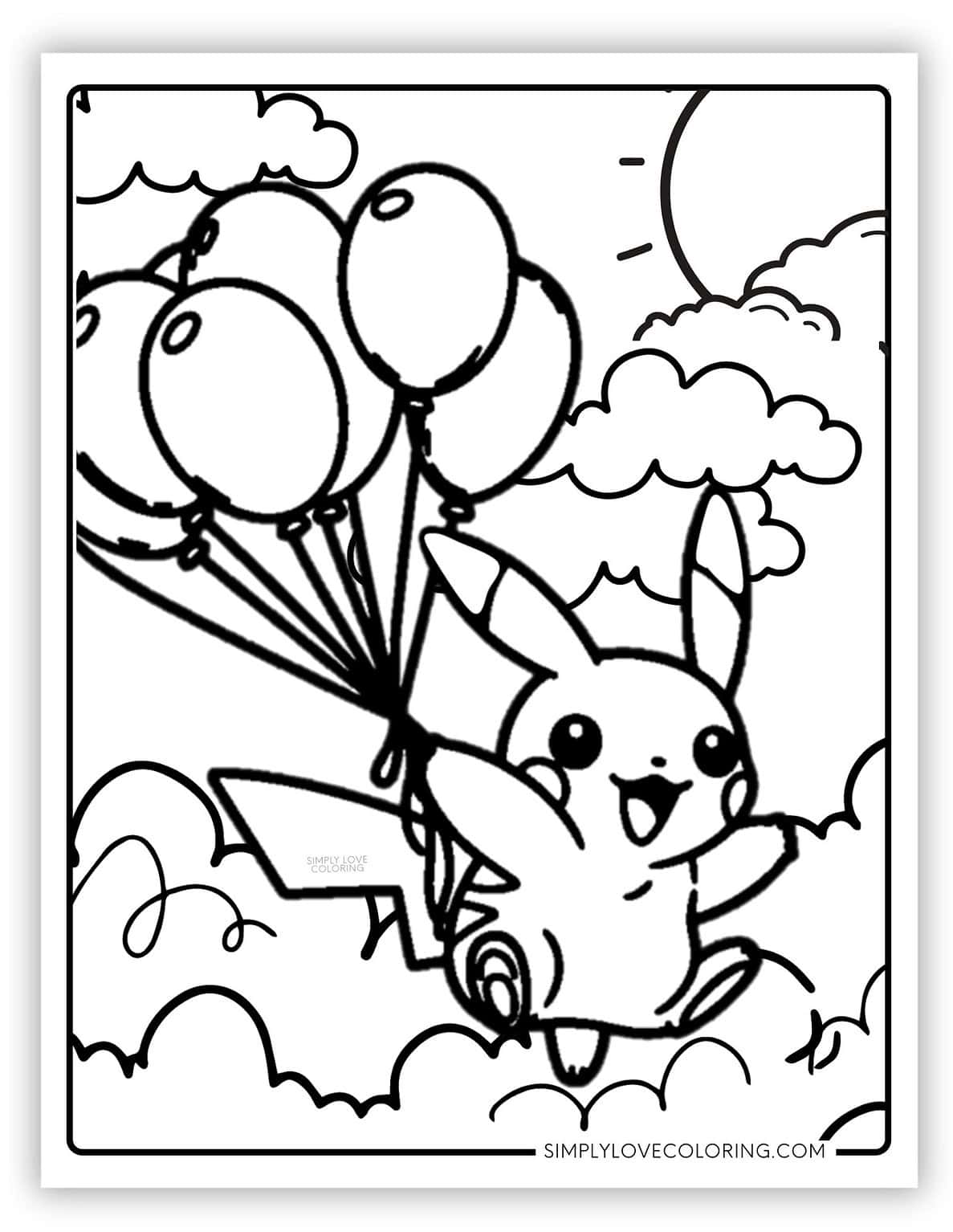 Pikachu Coloring Pages (Free PDF Printables) - Simply Love Coloring
