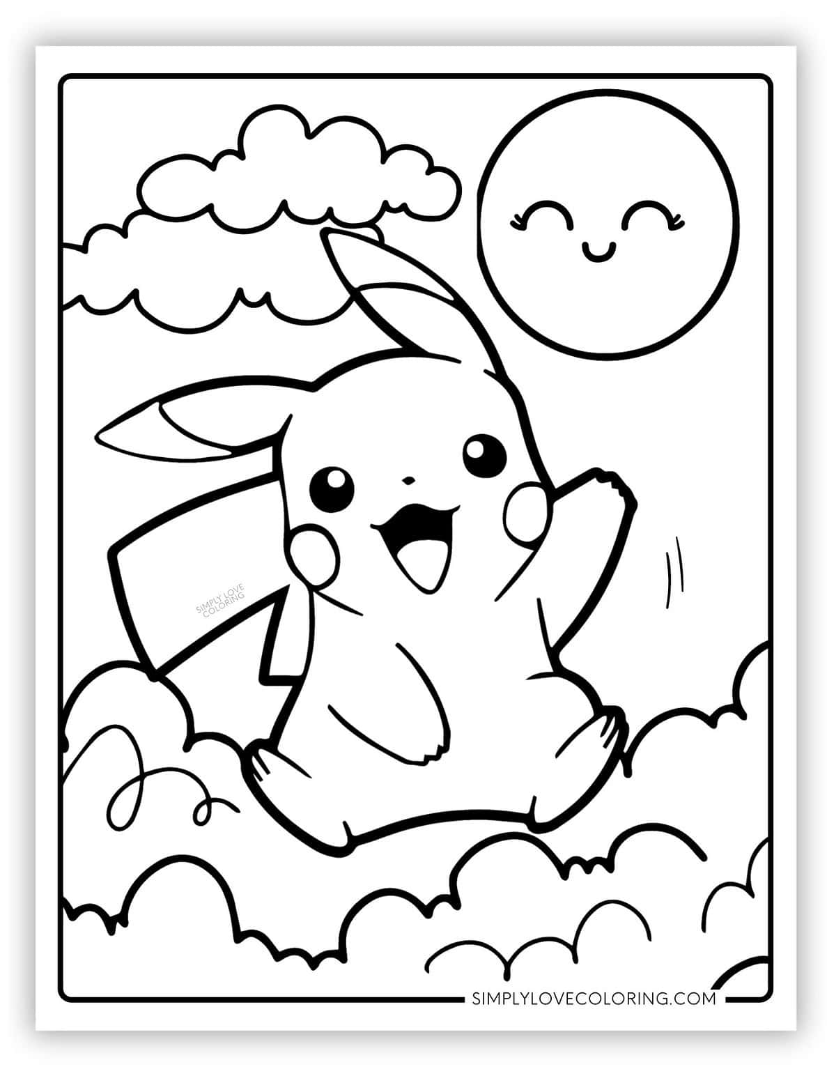 Pikachu Coloring Pages (Free PDF Printables) - Simply Love Coloring