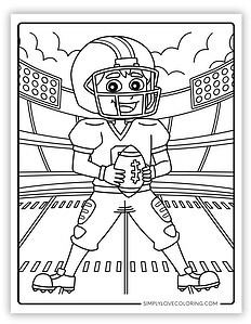 Fun Football Coloring Pages (Free PDF Printables) - Simply Love Coloring