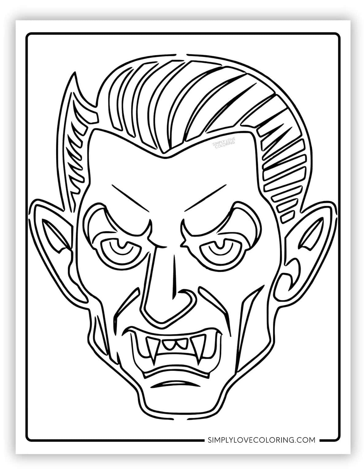 Vampire Coloring Pages (Free PDF Printables) - Simply Love Coloring