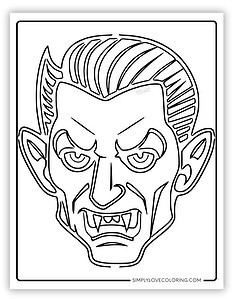 Vampire Coloring Pages (Free PDF Printables) - Simply Love Coloring