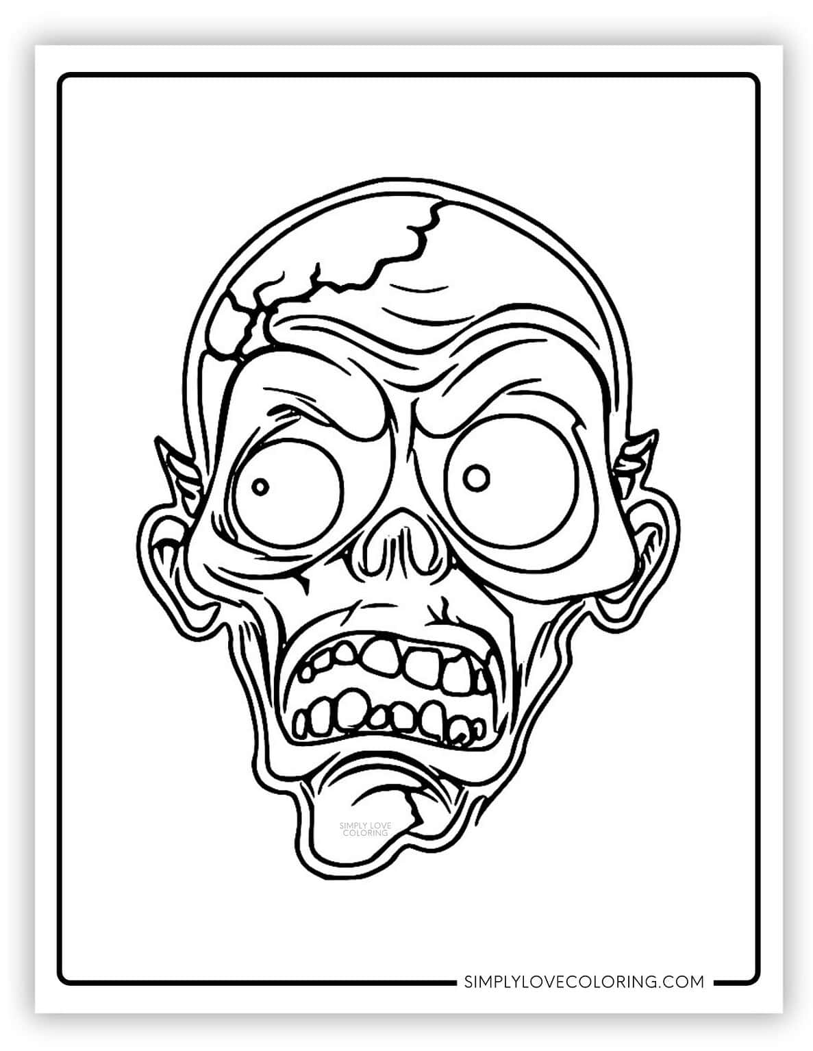 Zombie Coloring Pages (Free PDF Printables) - Simply Love Coloring