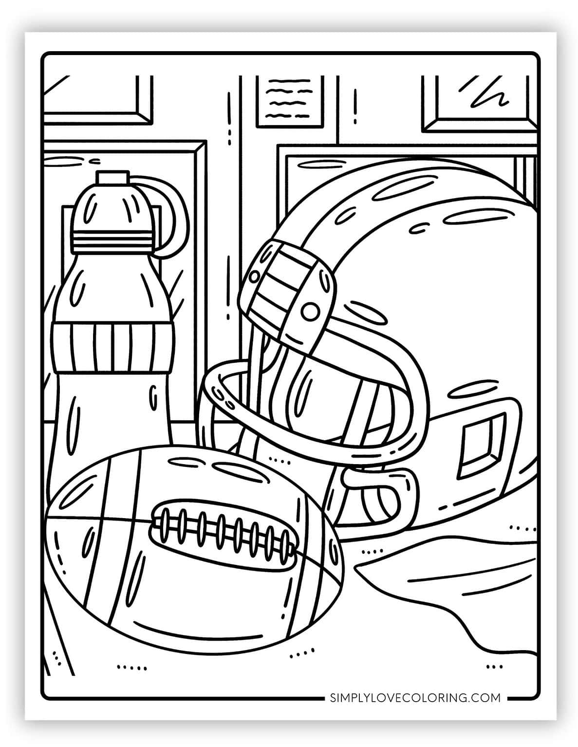 Fun Football Coloring Pages (Free PDF Printables) - Simply Love Coloring