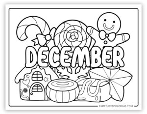 December Coloring Pages (Free PDF Printables) - Simply Love Coloring
