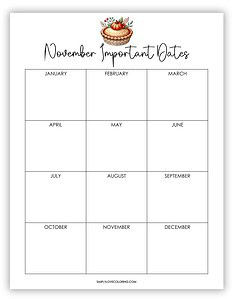 November Planner Printables (Free PDF Downloads) - Simply Love Coloring
