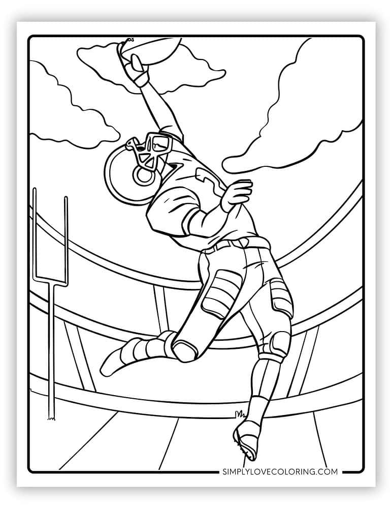 Fun Football Coloring Pages (Free PDF Printables) - Simply Love Coloring