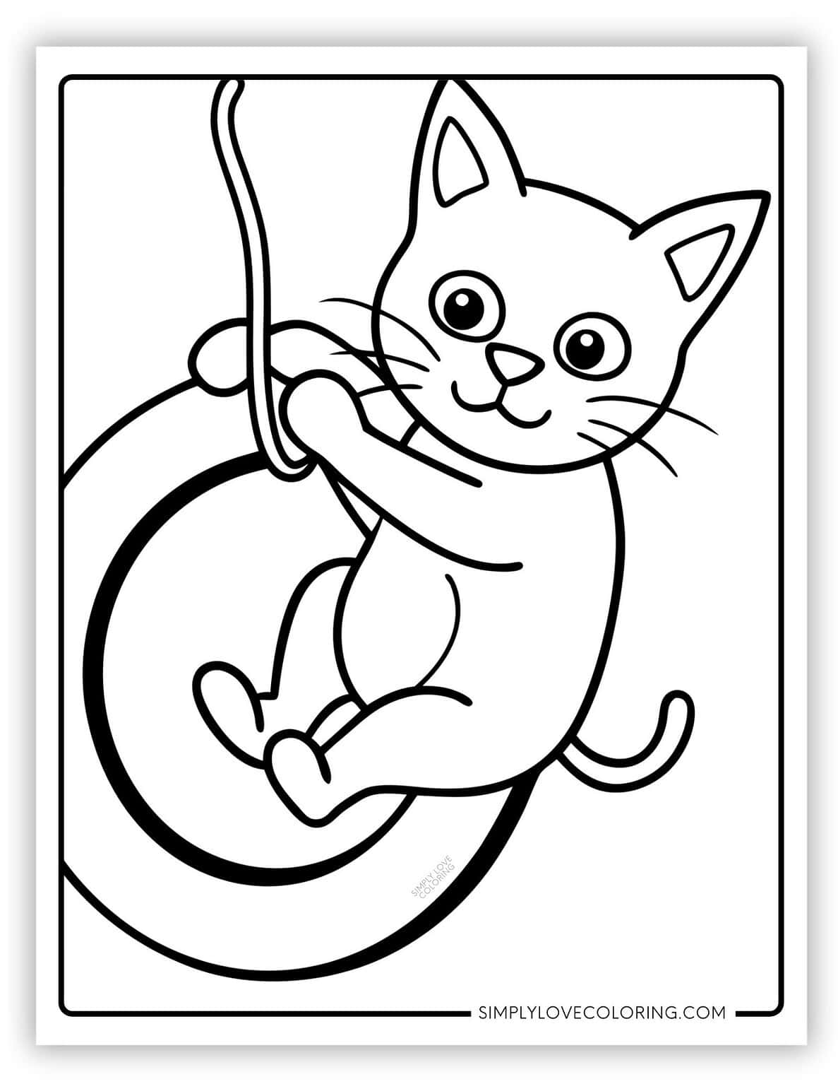 Cute Kitten Coloring Pages (Free PDF Printables) - Simply Love Coloring