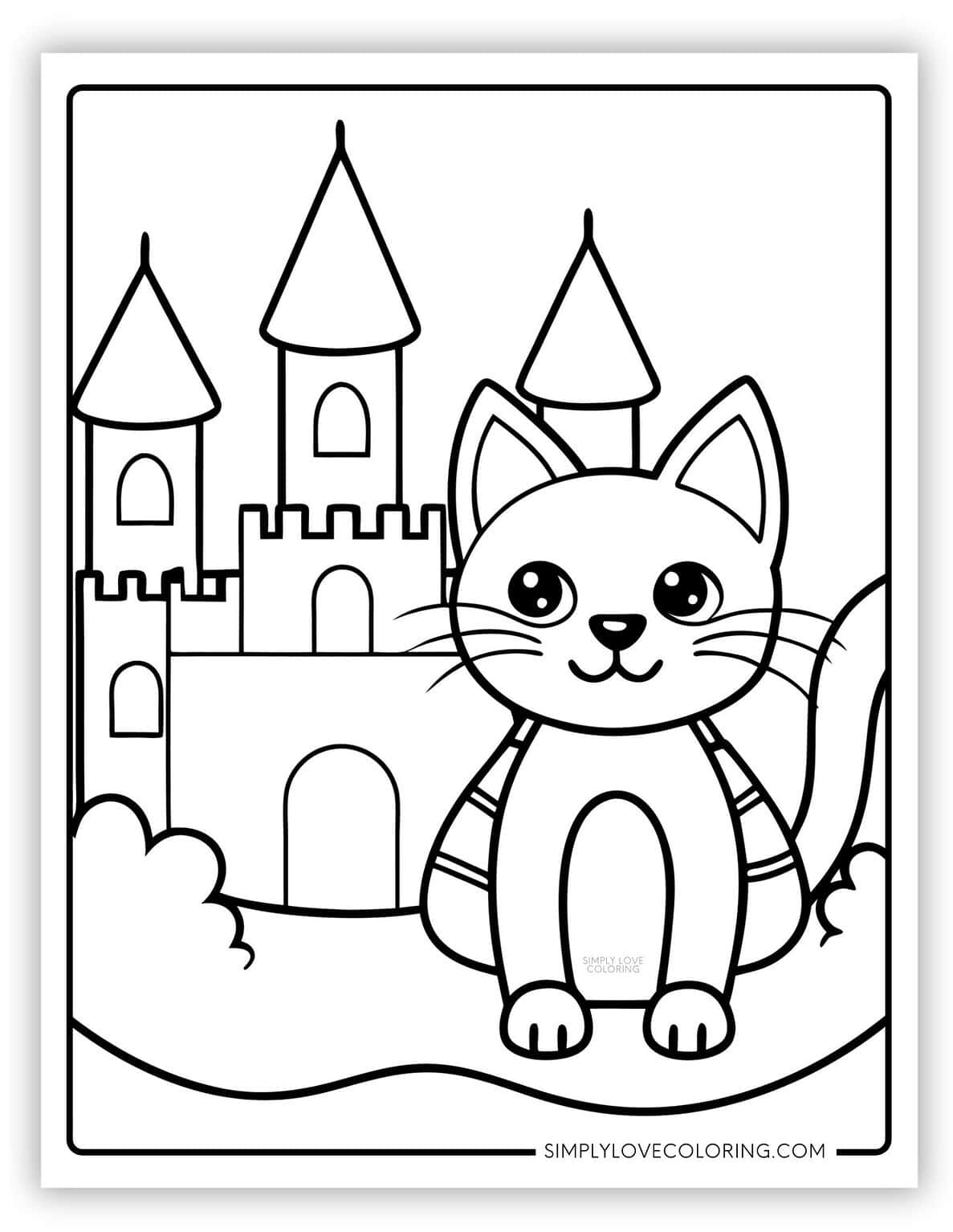 Cute Kitten Coloring Pages (Free PDF Printables) - Simply Love Coloring