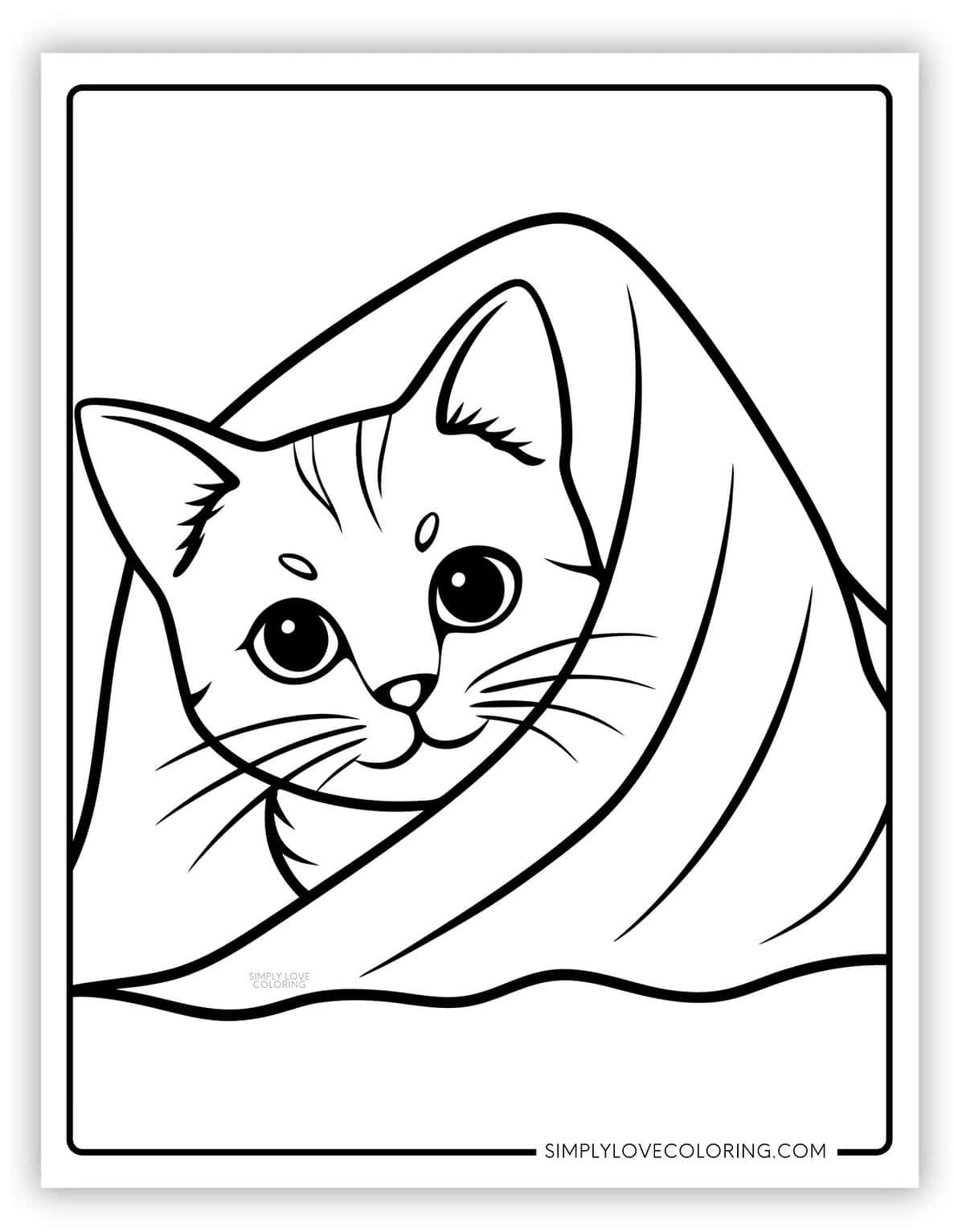 Cute Kitten Coloring Pages (Free PDF Printables) - Simply Love Coloring
