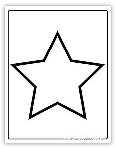 Star Templates (Free PDF Printables) - Simply Love Coloring