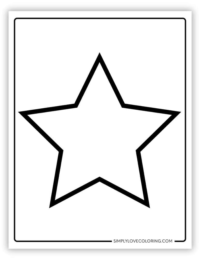 Star Templates (Free PDF Printables) - Simply Love Coloring
