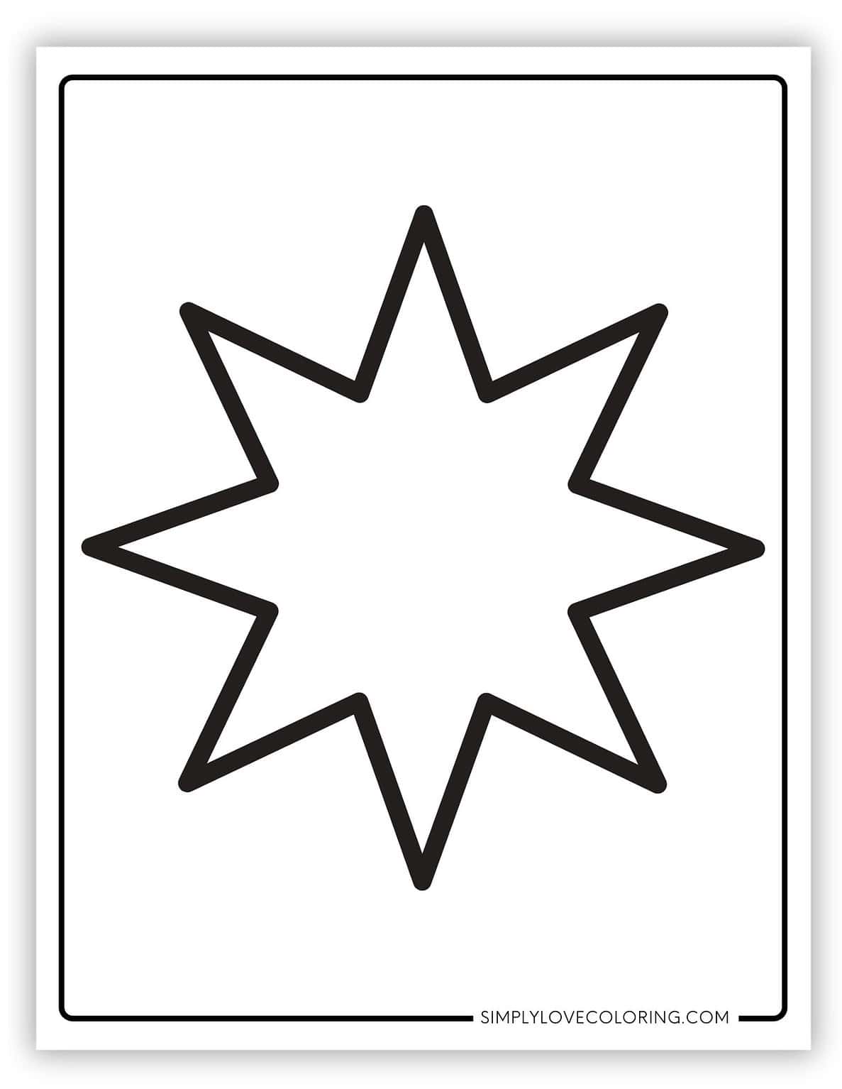 Star Templates (Free PDF Printables) - Simply Love Coloring