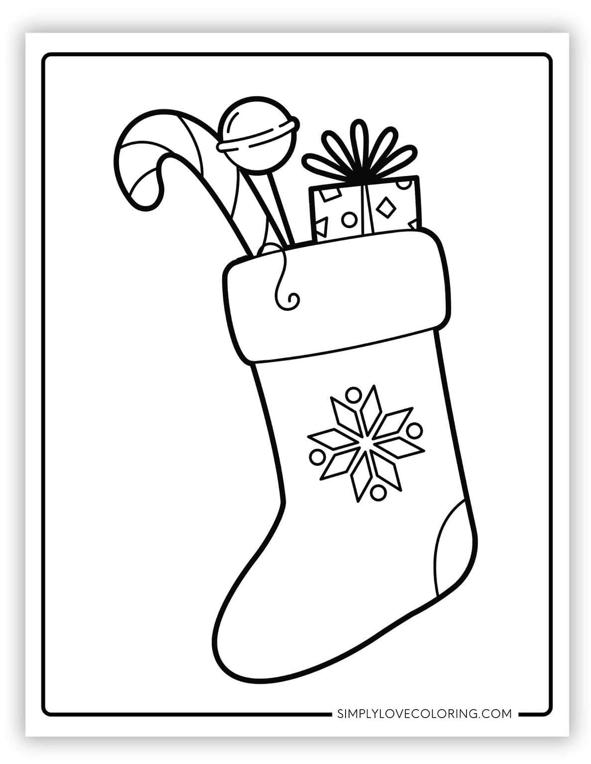 Christmas Stocking Templates (Free PDF Printables) - Simply Love Coloring
