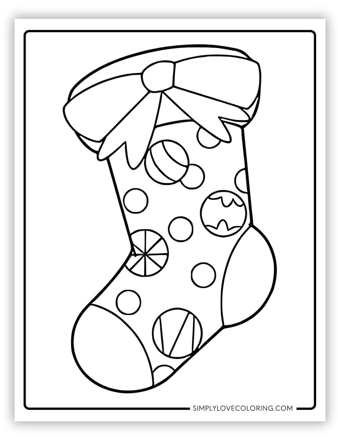 Christmas Stocking Templates (Free PDF Printables) - Simply Love Coloring