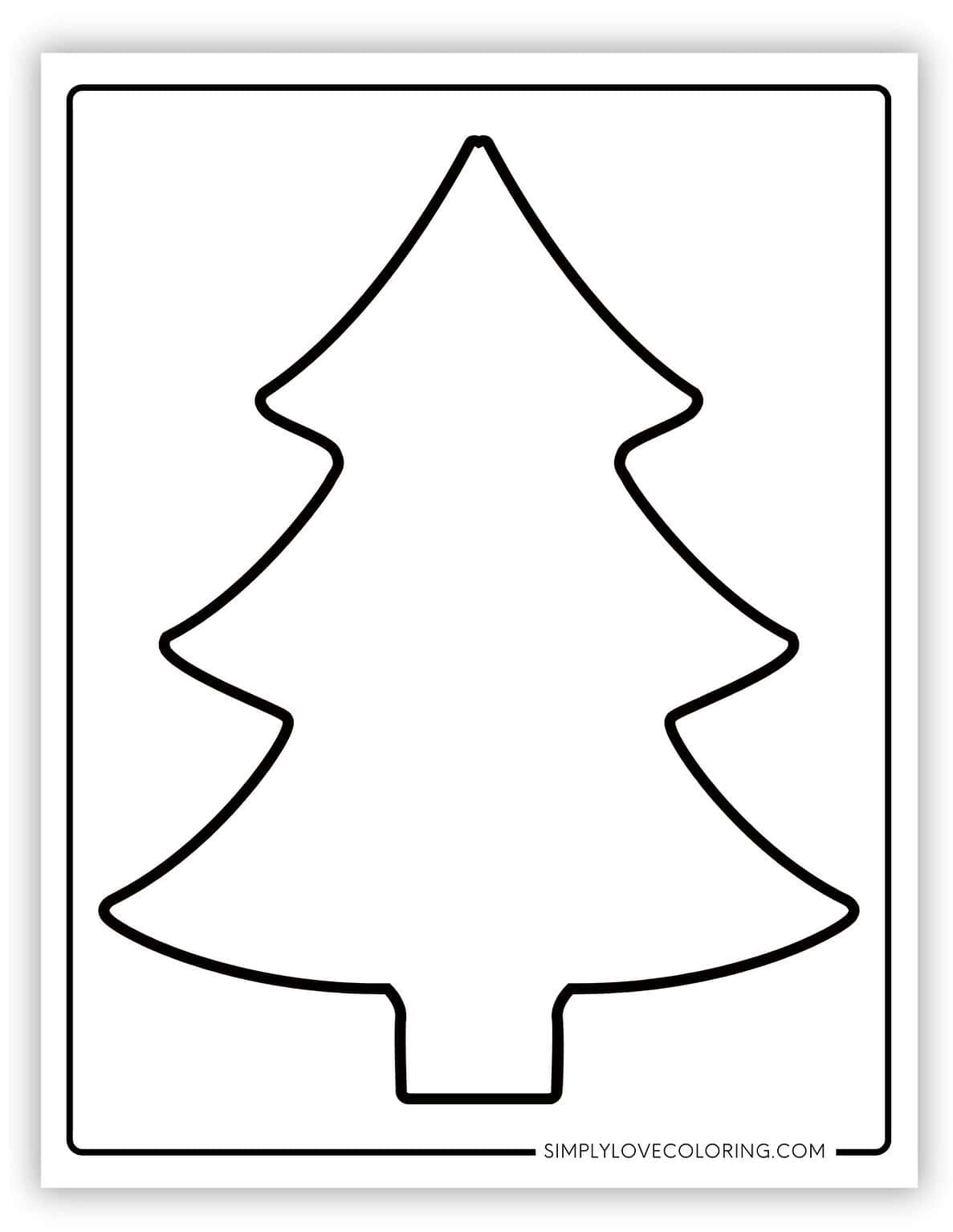 Christmas Tree Templates (Free PDF Printables) - Simply Love Coloring