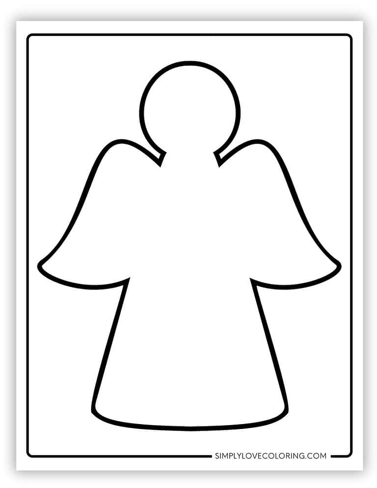 Angel Templates (Free PDF Printables) – Simply Love Coloring