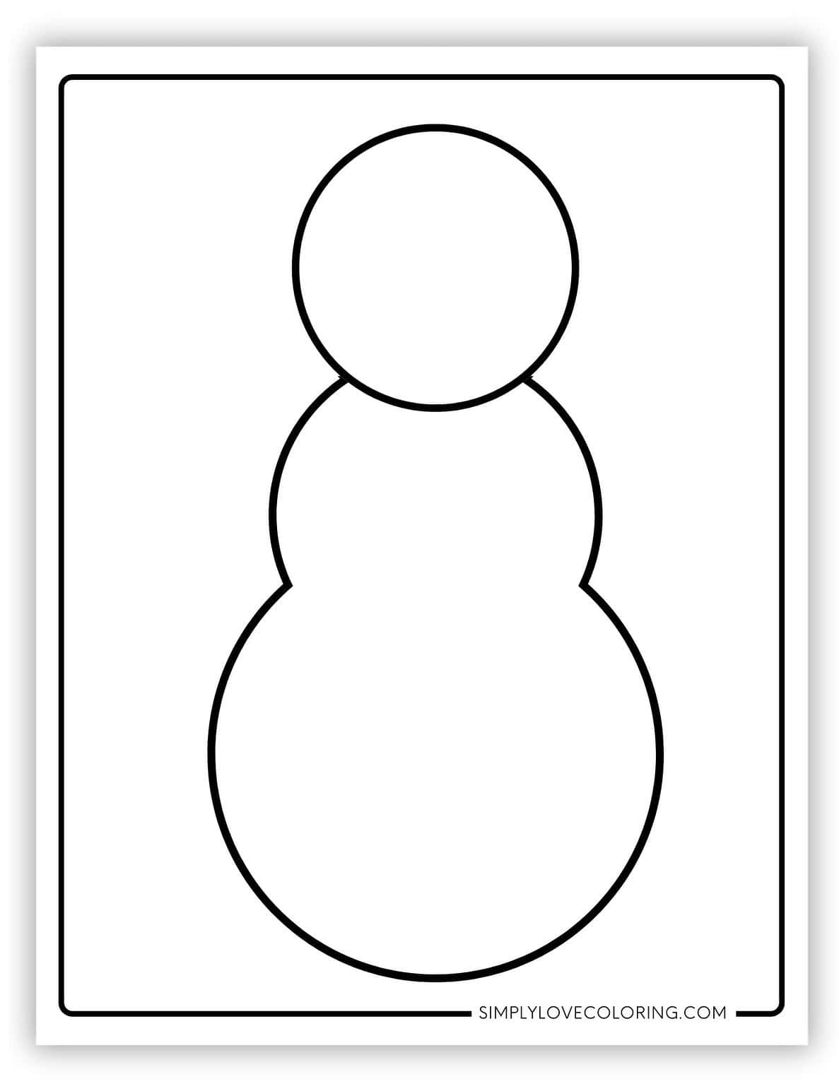 Snowman Templates (Free PDF Printables) - Simply Love Coloring