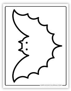Bat Templates (Free PDF Printables) - Simply Love Coloring