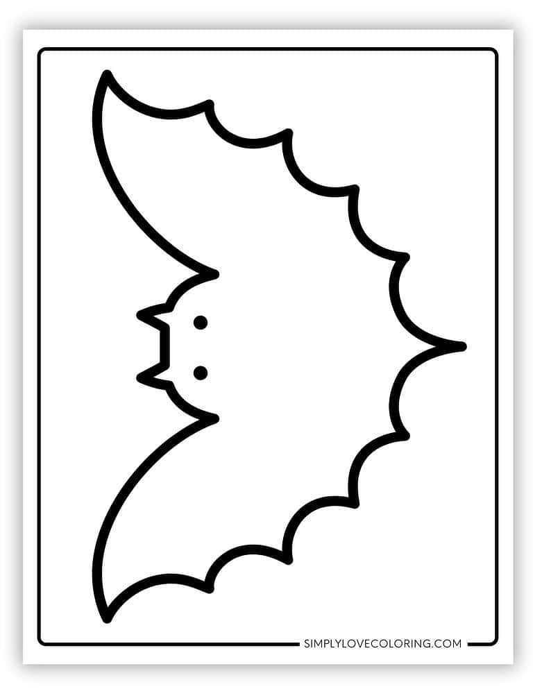Bat Templates (Free PDF Printables) - Simply Love Coloring