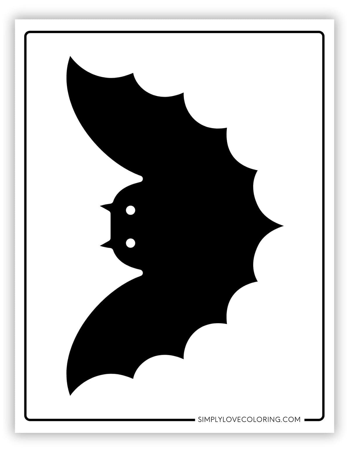 Bat Templates (Free PDF Printables) - Simply Love Coloring